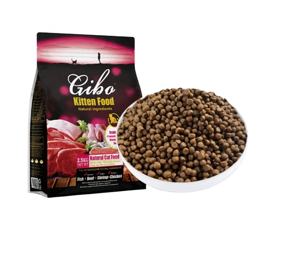 GIBO Kitten Dry Food Wholesale High Protein Dry Cat Food Little Cat Dry ...
