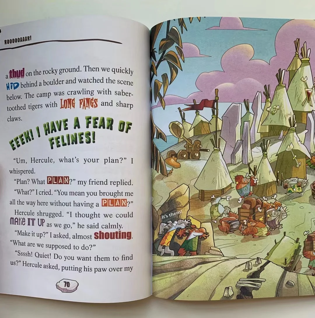 A Set Of 15 Geronimo Stilton Cavemice English Original Children's ...