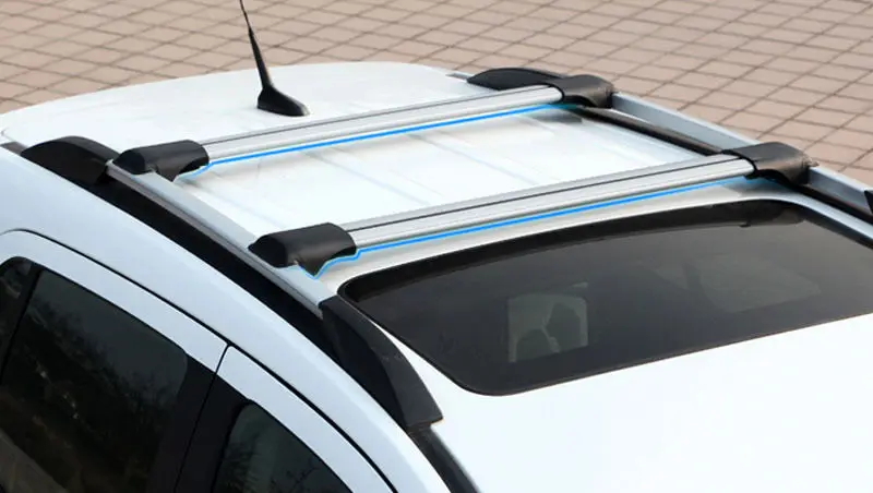 Car Roof Rack With Safety Lock Universal Fit 2-piece Cross Rail ...