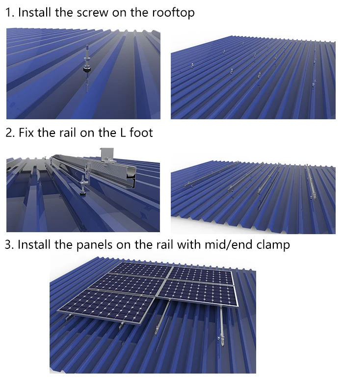 Corigy Easy Installation Double Tread Hanger Bolt Tile Roof Solar ...