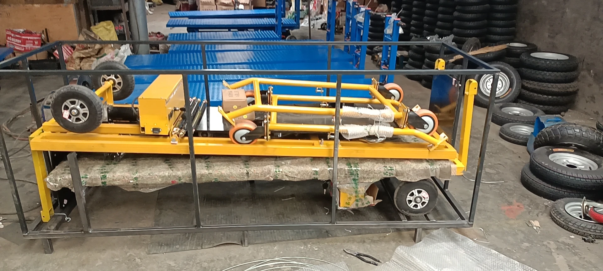 Transport Heavy Duty 500kg Hand Truck Trolley With Two Pneumatic Tires ...