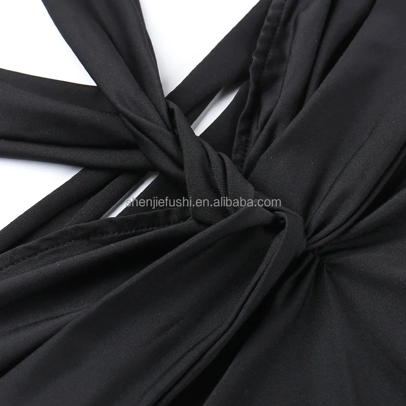 Yy24033 Summer 2024 Party Black Sexy Spicy Girl Long Dress Slim Fit ...