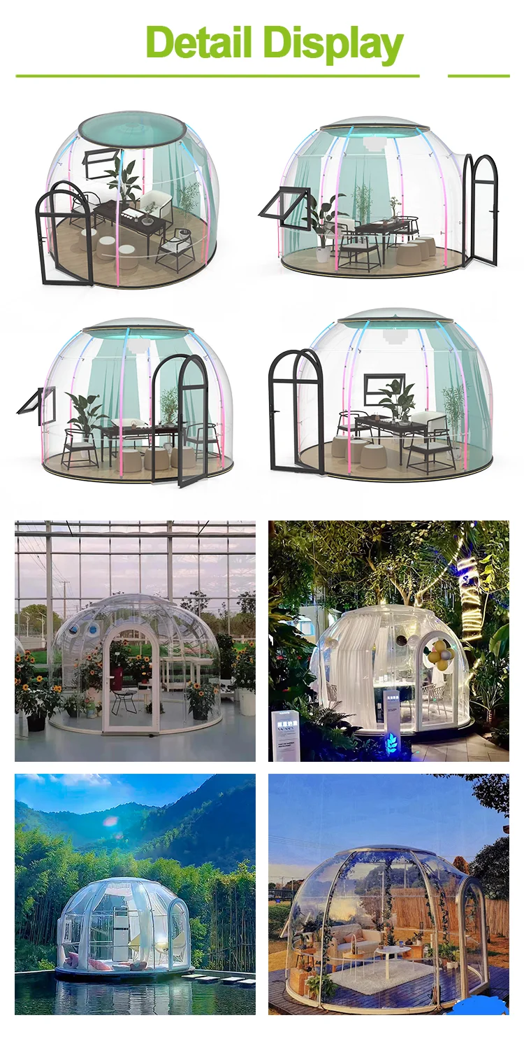 Multifunctional Sunroom Geodesic House Dome Outdoor Glamping Pc Dome ...