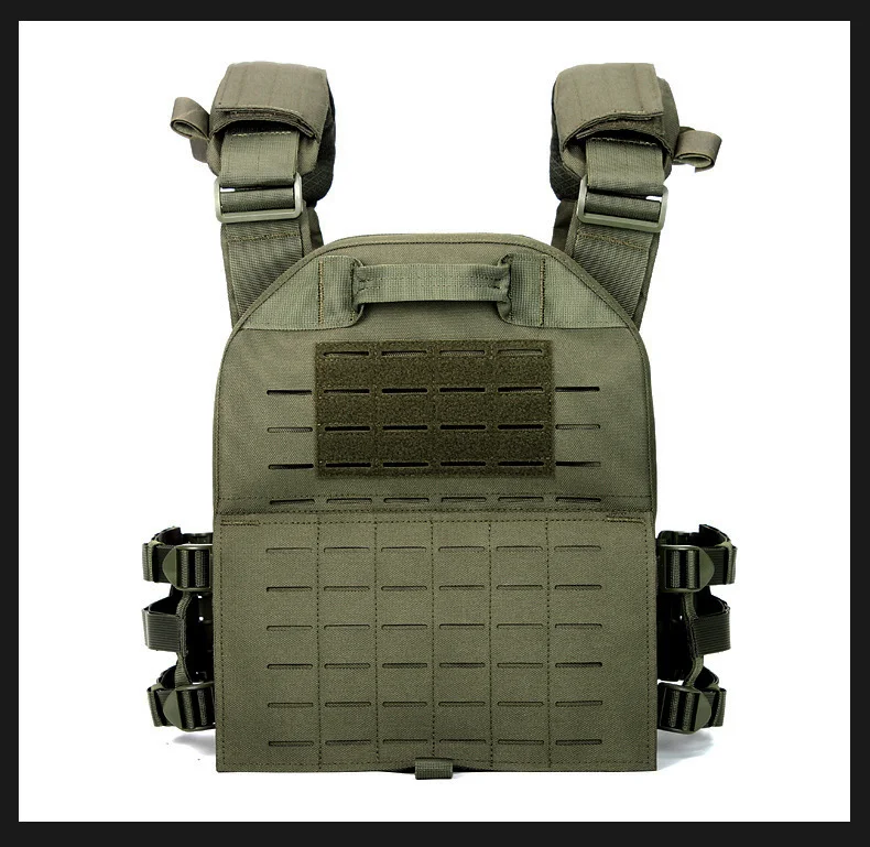 JSH Men's 1000D Nylon Tactical Vest Laser Cut Quick Release Buckle for ...