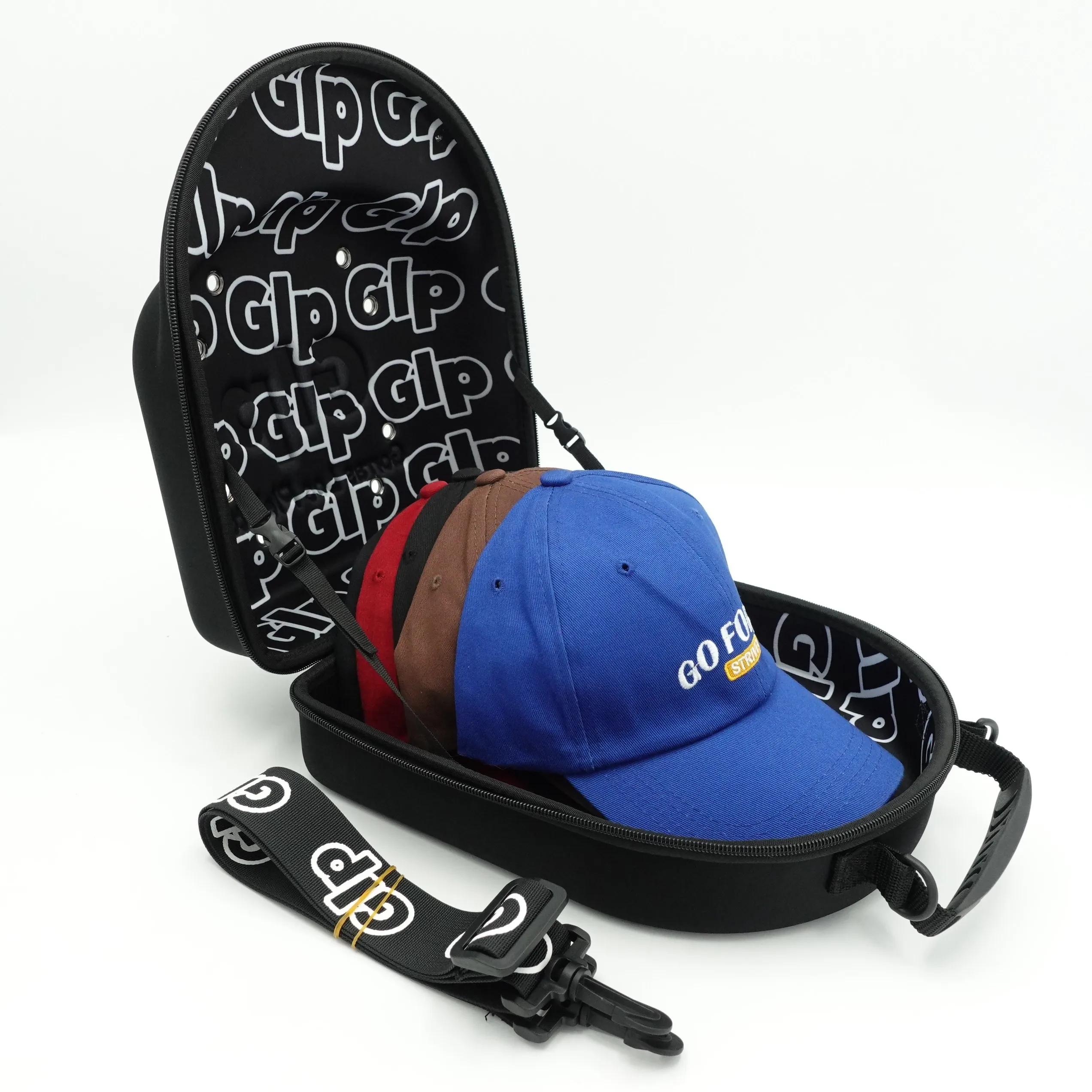 Custom EVA Hard Shell Hat Case Waterproof Cowboy Hat Case With Shoulder ...