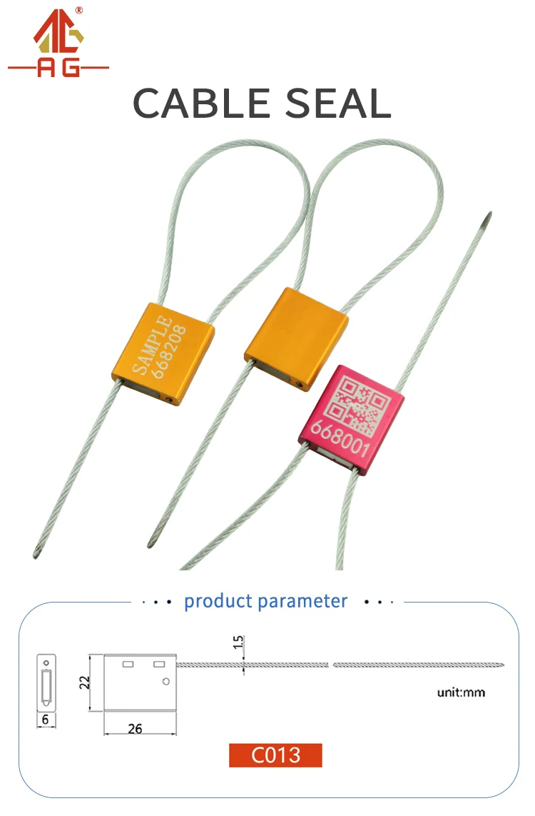 Truck Container Steel Cable Car Seals Security Truck Cargo Cable Seal ...