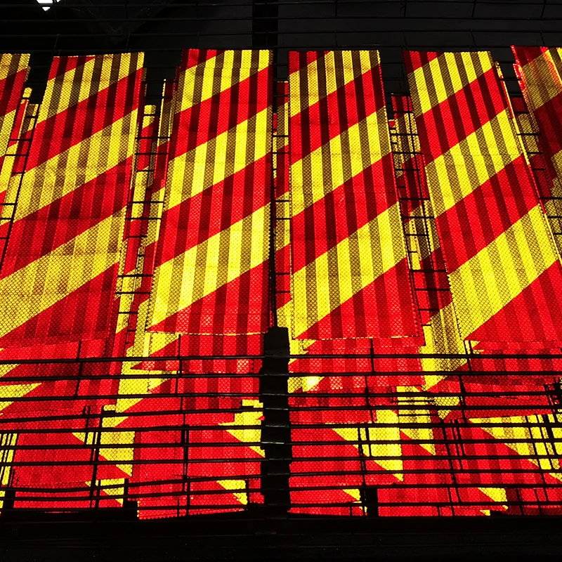 Aluminum Truck Conspicuity Reflective Tape Rear Warning Signs Chevron ...