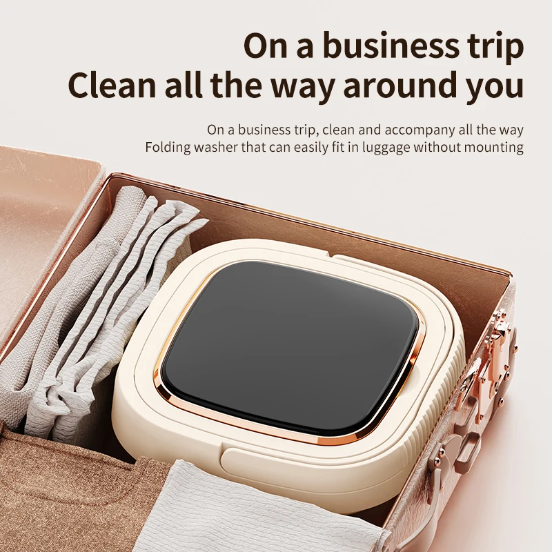 Portable Mini Folding Wash Machine - Efficient Laundry