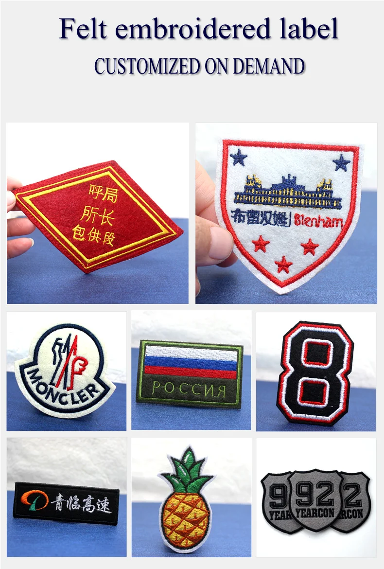 Custom 3d Puff Logo Badges Embroidered Patch Sew On Low Moq Custom ...