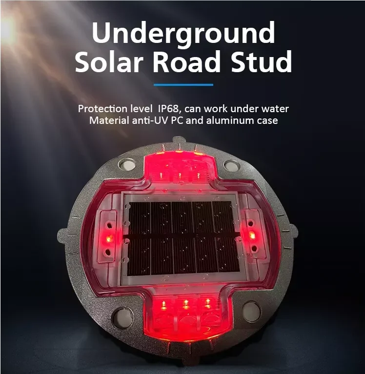 Outdoor Driveway Ip68 Round Led Underground Pavement Marker Aluminum ...