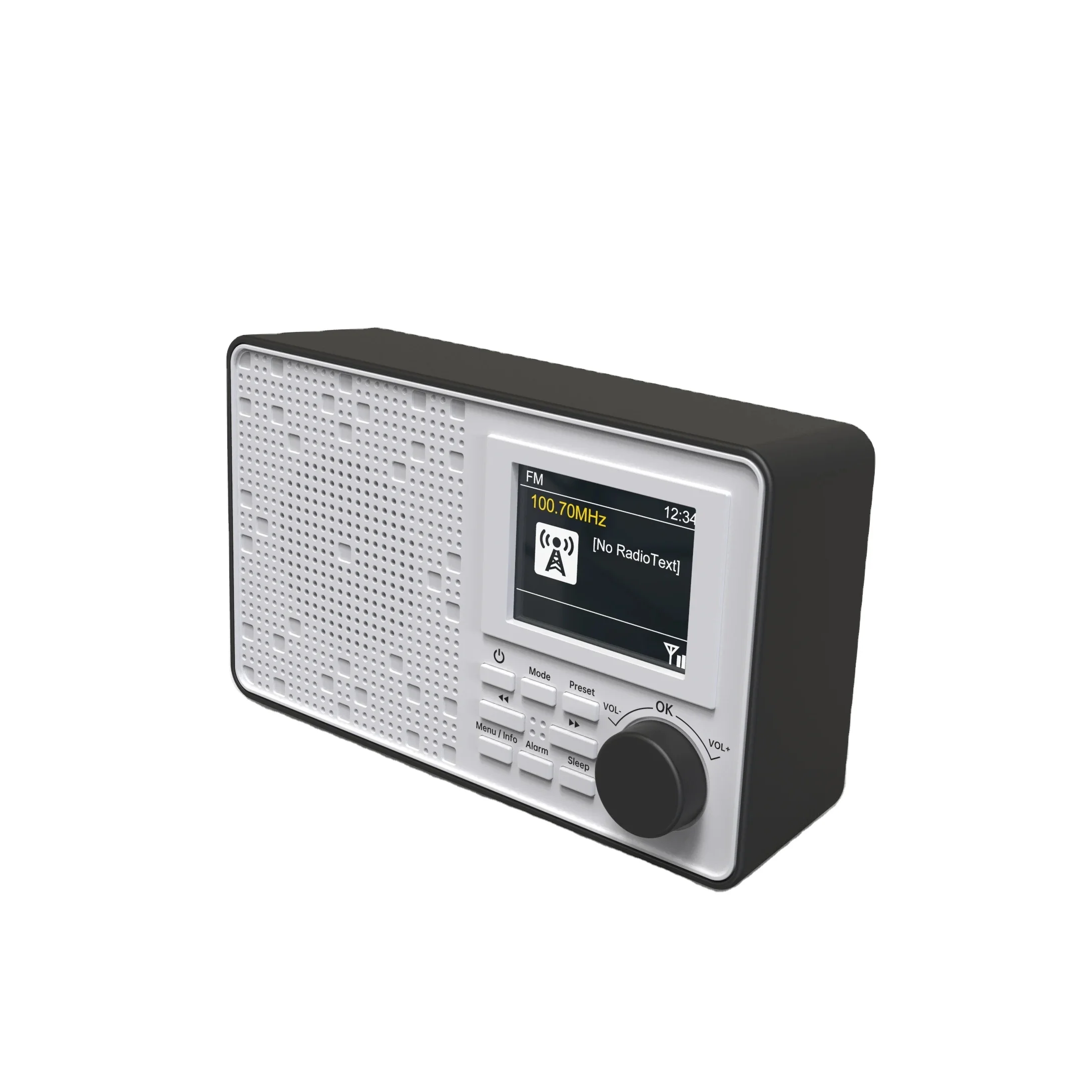 Color Tft Display Vintage Radio With Built In Speakers Portable Fm ...