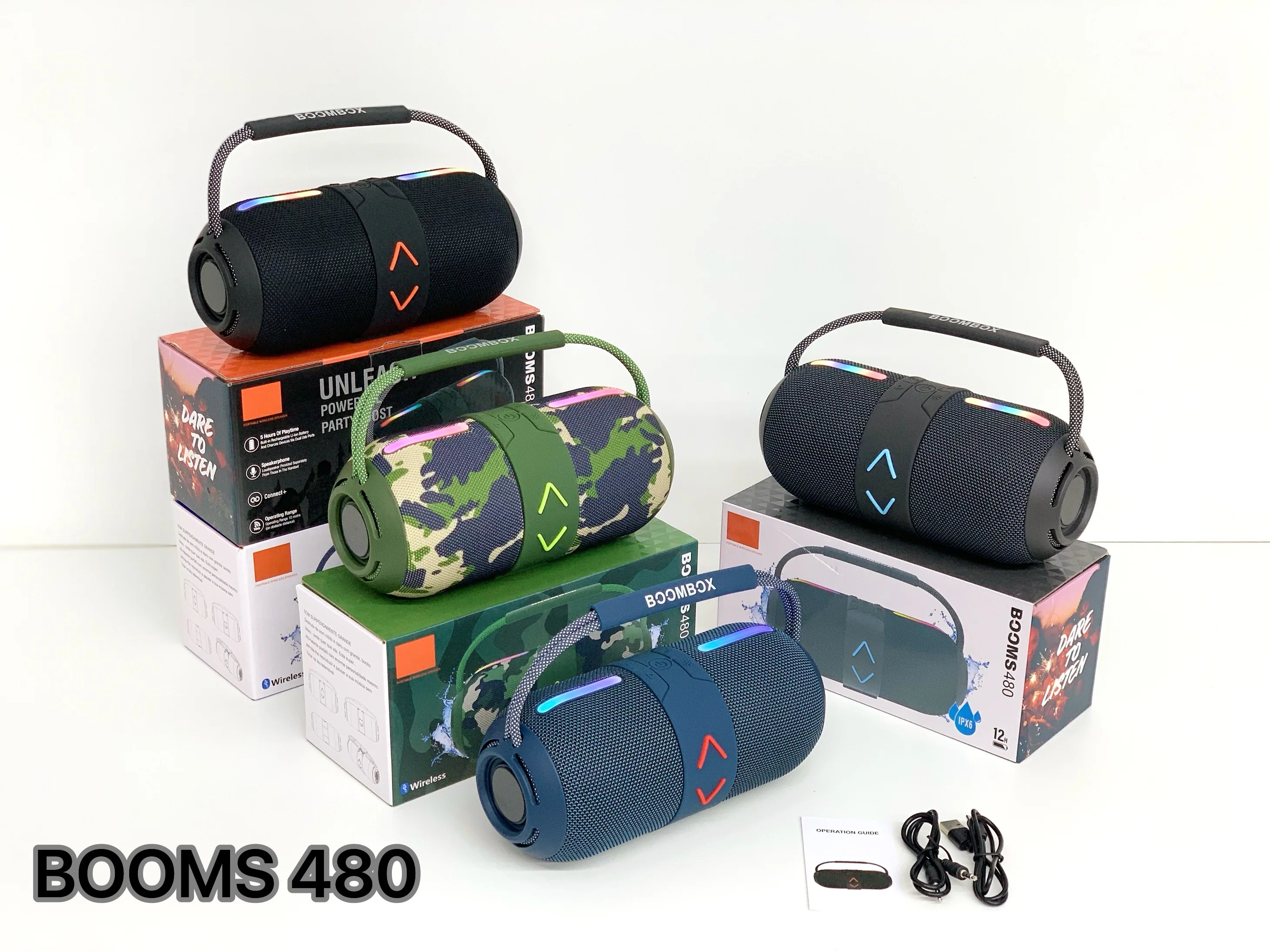 Customization Logo Wireless Boombox Outdoor Portable Deep Bass Home ...