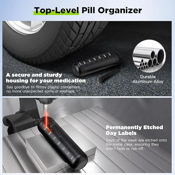 7 Days of Portable Medical Travel Pill Organizer Weekly Wholesale ...