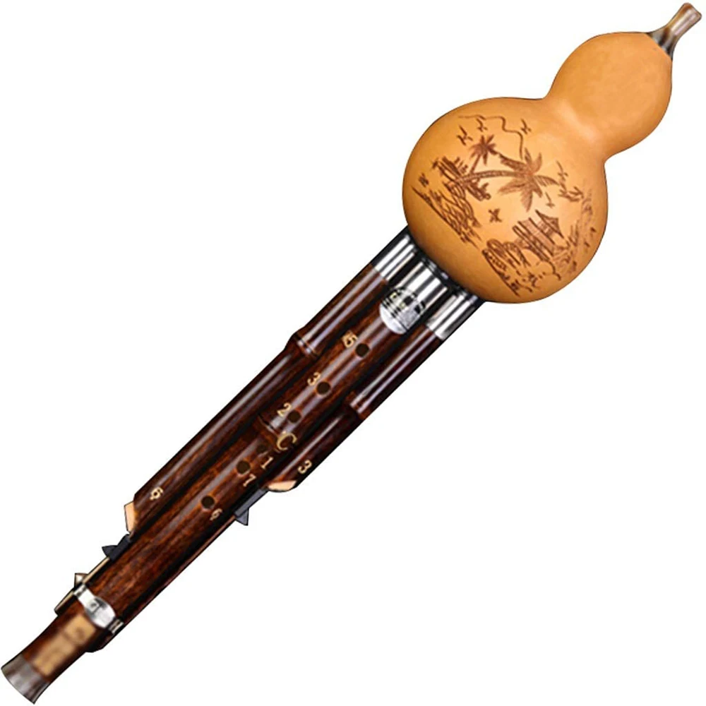 Hulusi Instrument Stage Professionally Plays Gourd Flute Chinese ...