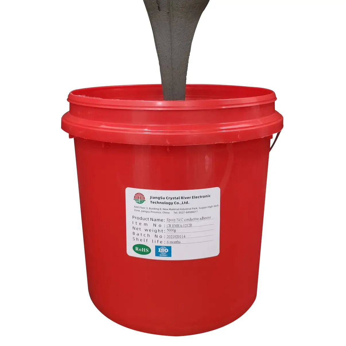 Htv Ni/c Conductive Adhesive Epoxy Resin Two Component Electrically ...