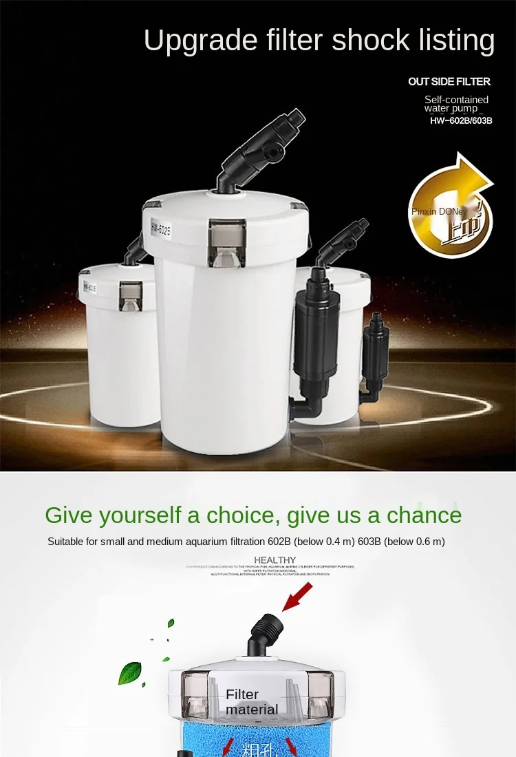 SUNSUN Fish Tank External Filter Bucket Filter - 3L Eco-friendly