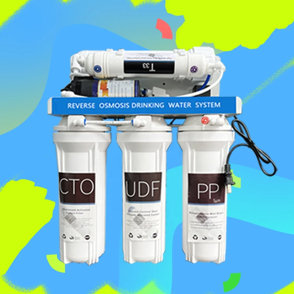 5 Stages Household RO Reverse Osmosis System Water Purifier Machine ...