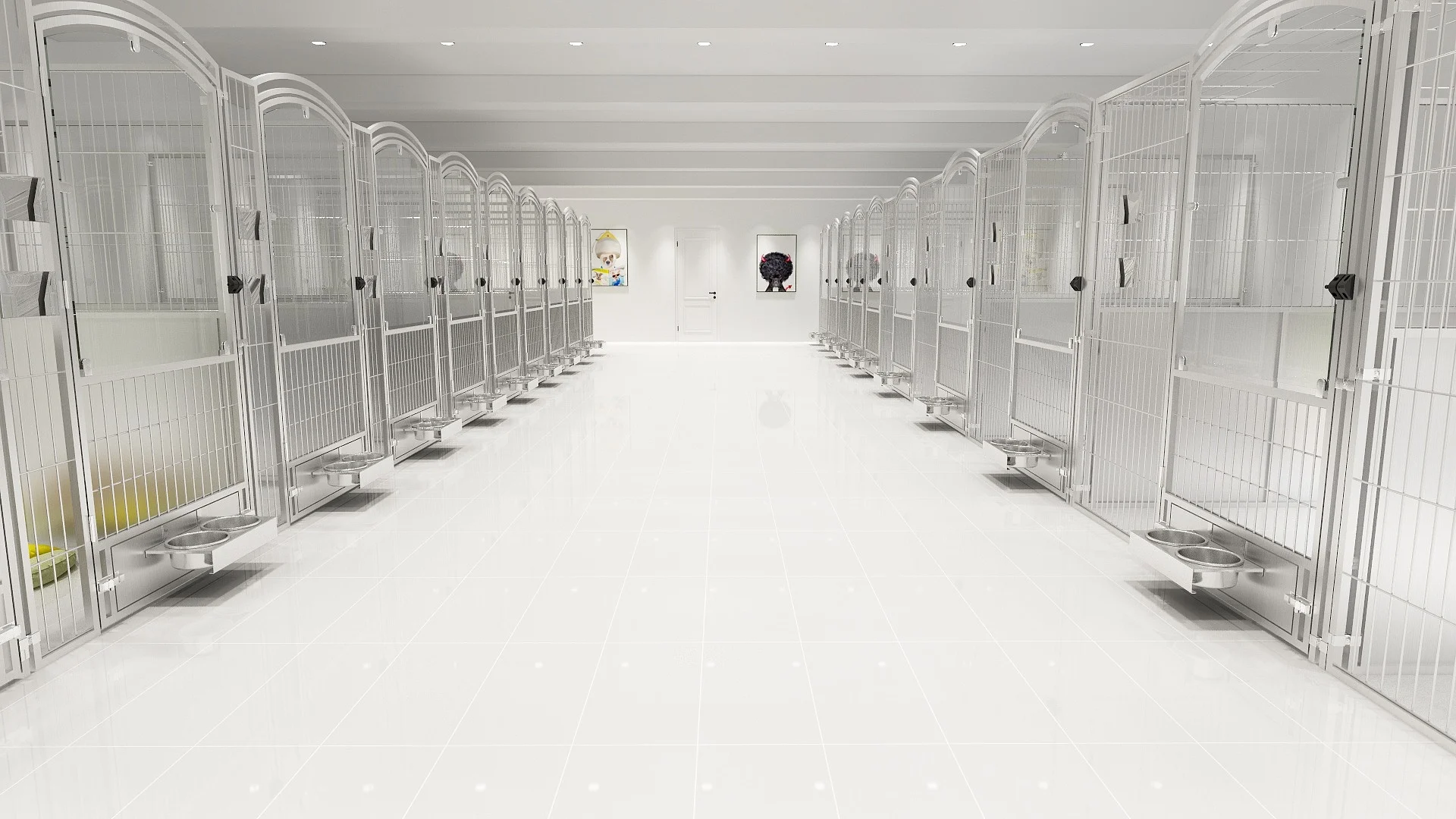 Custom Dog Kennel Displays Professional Walk-in Kennel System Dog Cage ...