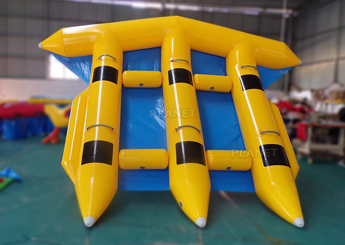 6 Passenger Flying PVC Inflatable Banana Tube Towable Banana Boat ...