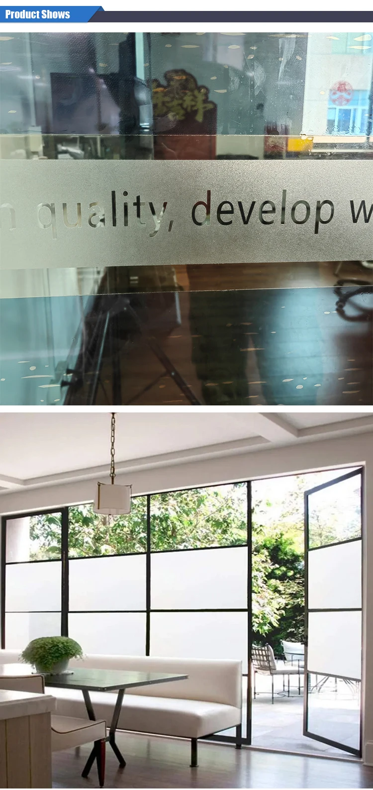 Customized Frosted Window Stickers - Durable & Versatile