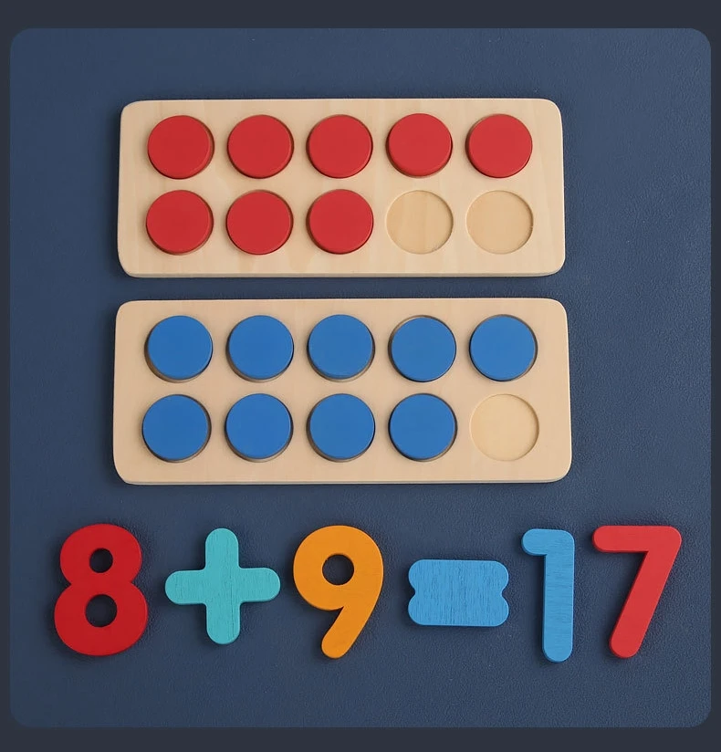 Montessori Wooden Ten Lattice Array Addition And Subtraction Arithmetic ...