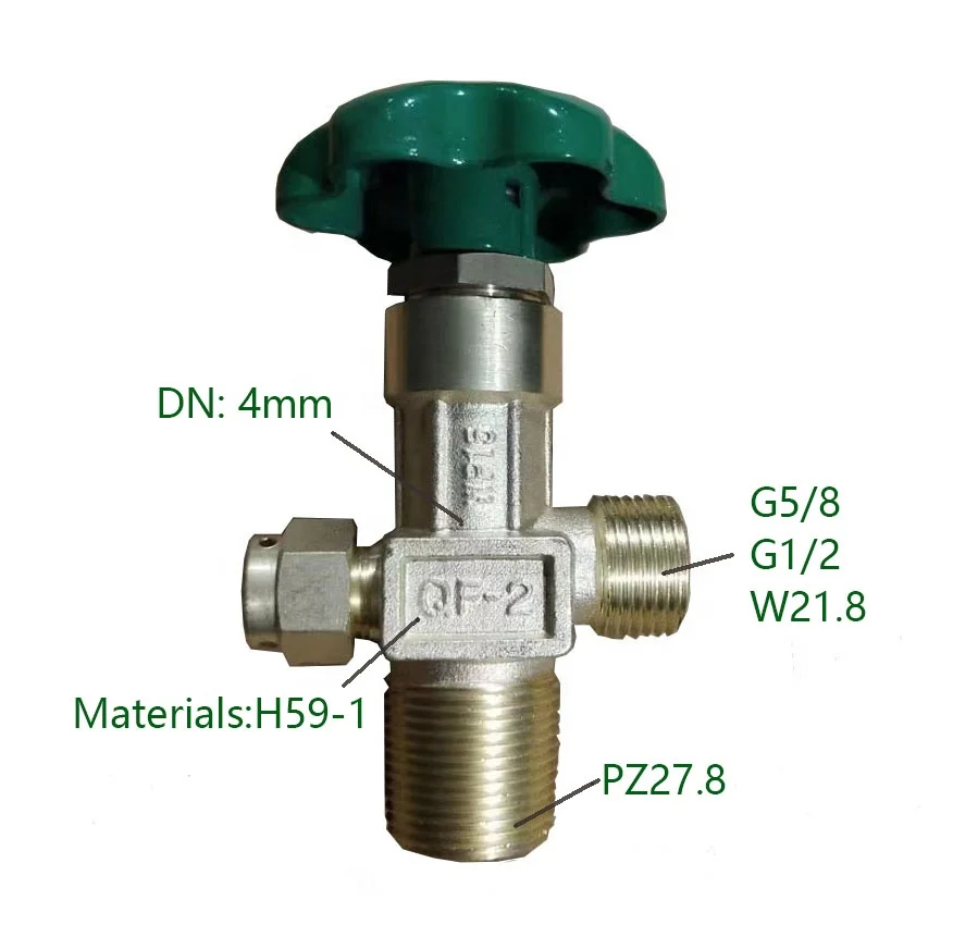 Gas Cylinder Valve E25 Co2 Byf-2 Brass Carbon Dioxide Liquefied Lpg Gas ...