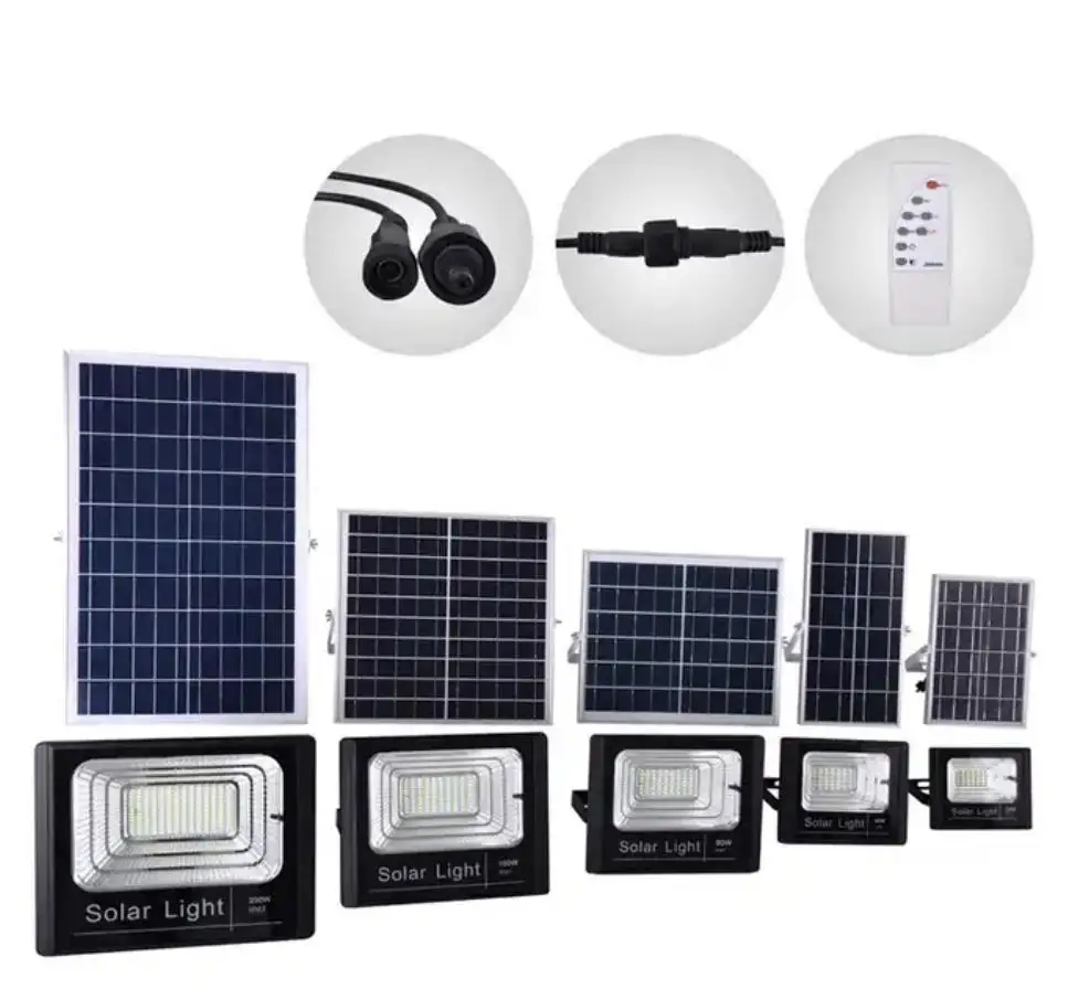 200w Solar Powered Panel Light Street Wall Light Outdoor Led Lamp ...