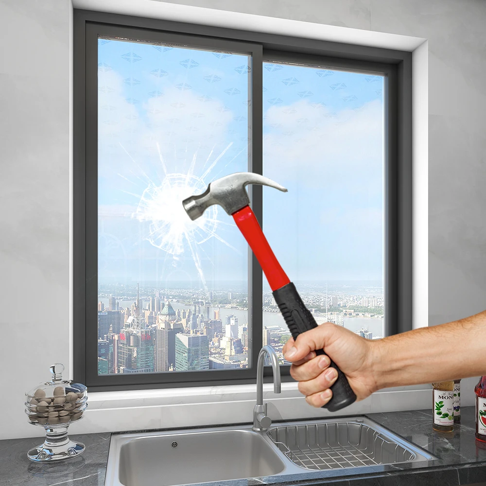 Anti-explosion Transparent 14mil Thickness Security Window Film 1.52 ...