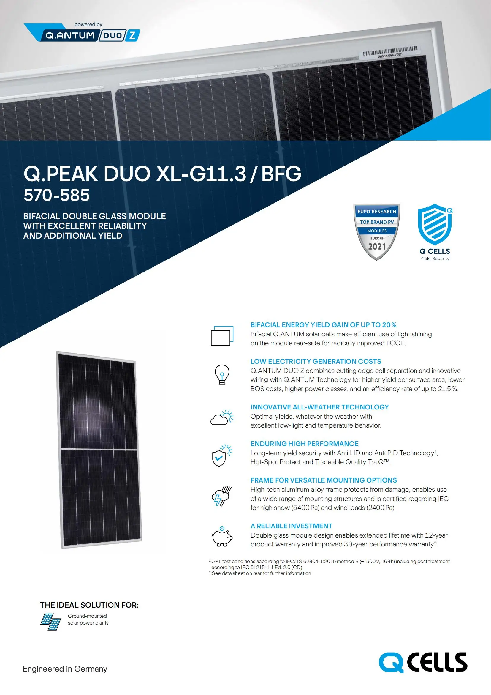 Hanwha Qcells A Grade Monocrystalline Solar Panels 545w 620w 580w 670w ...