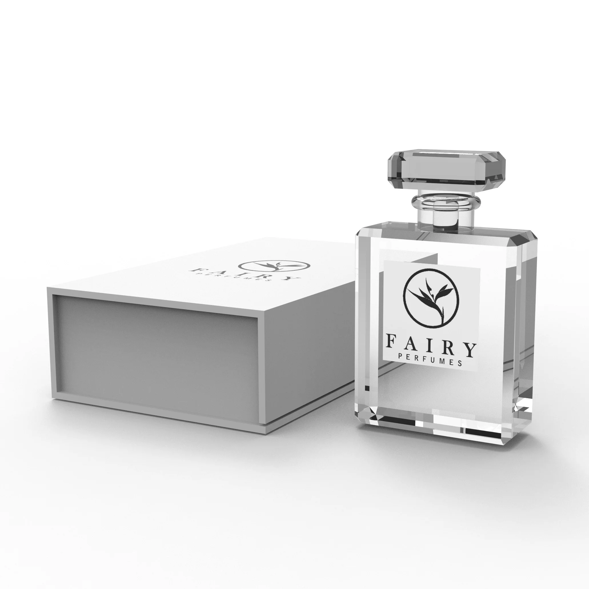 High End square Perfume Bottle Box Packing,perfume Bottle with Box 50ml ...