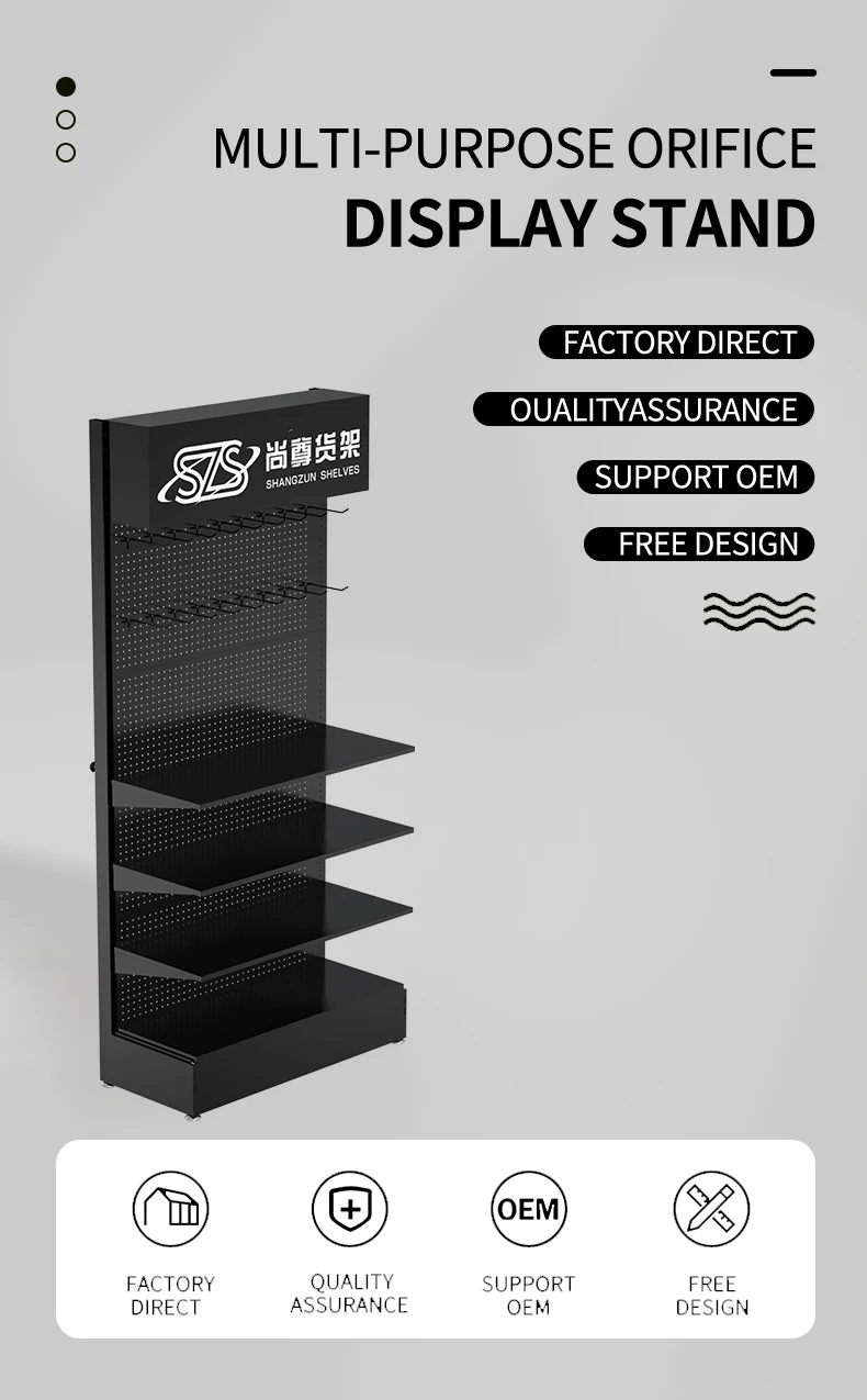 Grocery Fixture Peg Board Display Shelf For Auto Spare Parts Hardware ...