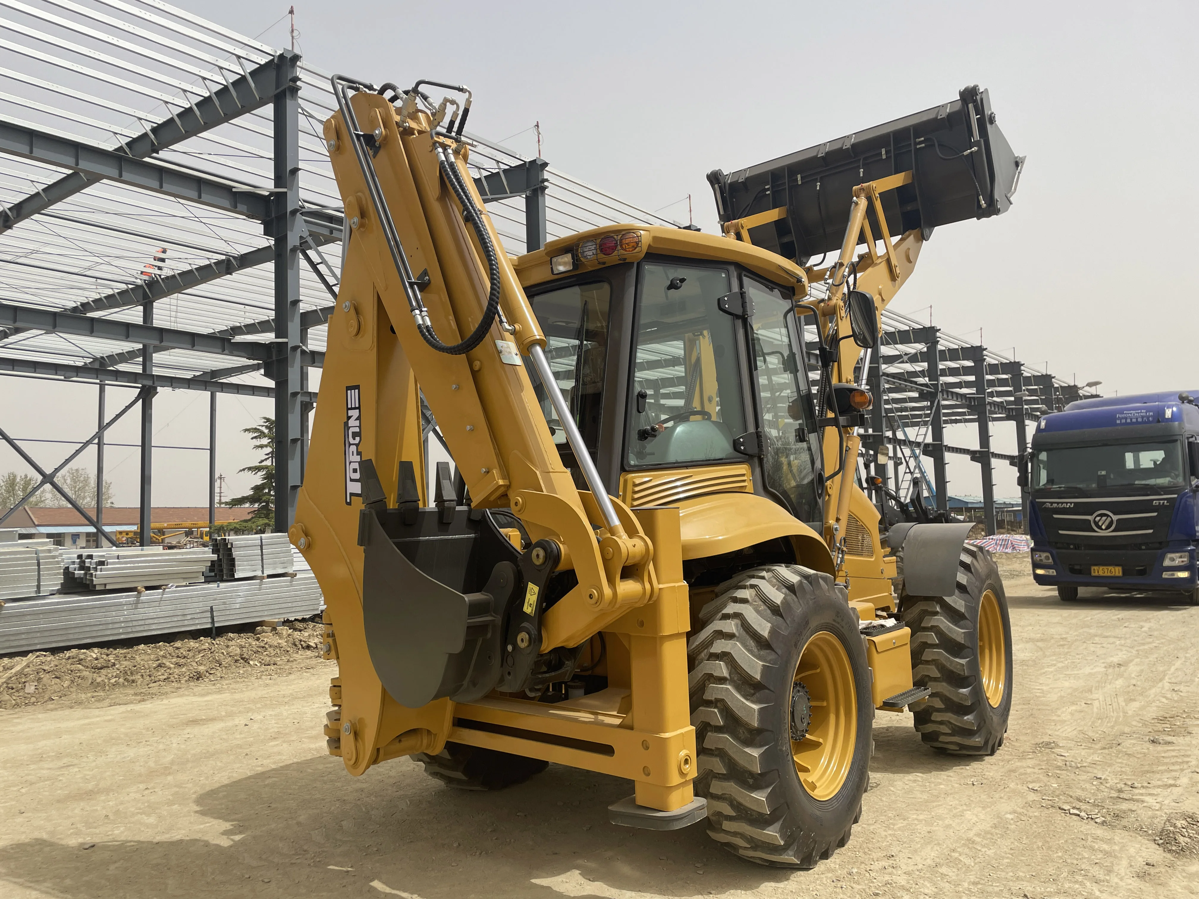 Cheap Backhoe Excavator Loader Compact 4wd Backhoe Loader for Sale ...