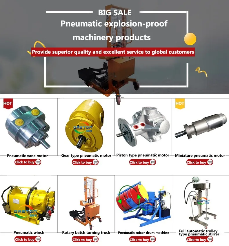 High-precision Pneumatic Motor GT100S with 150NM Torque