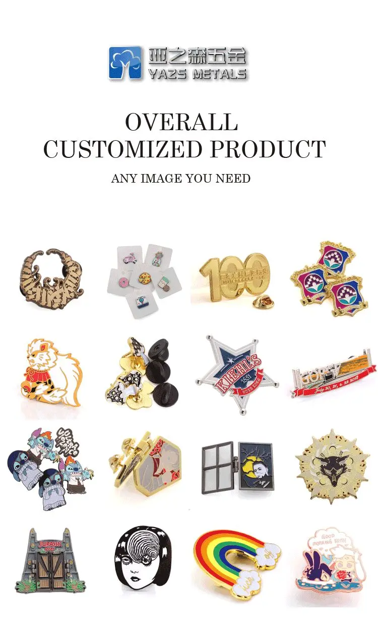 Custom Golden Lions Freemasons Club Company Group Pin
