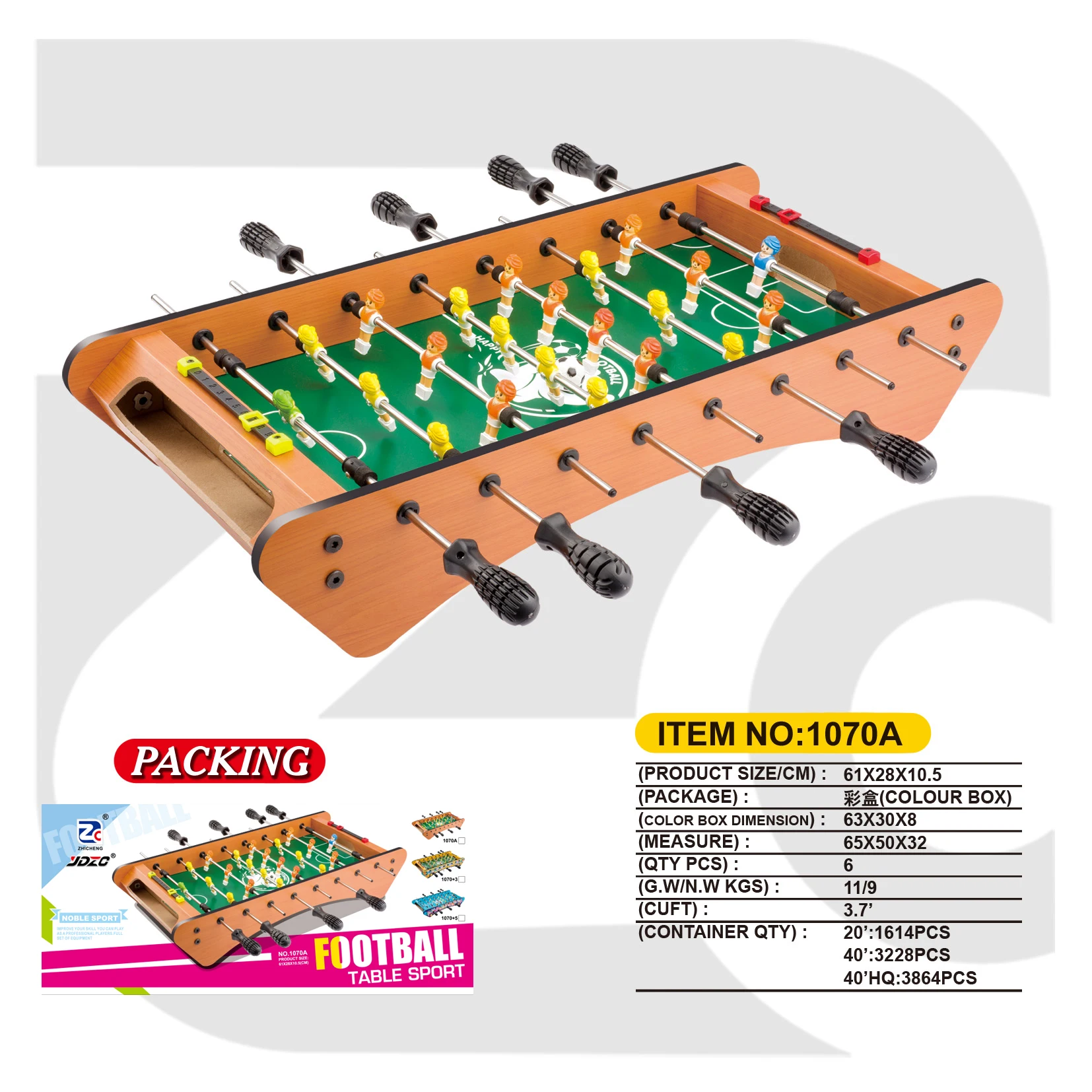 24-Inch Mini Tabletop MDF Soccer Table Wholesale Kindergarten ...