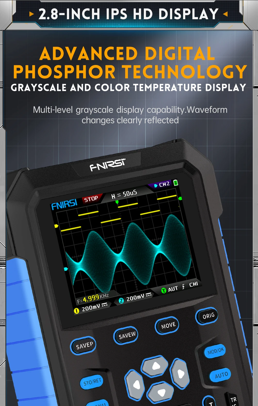 Fnirsi New Dpox180h 180mhz3db 2in1function Signal Generator ...