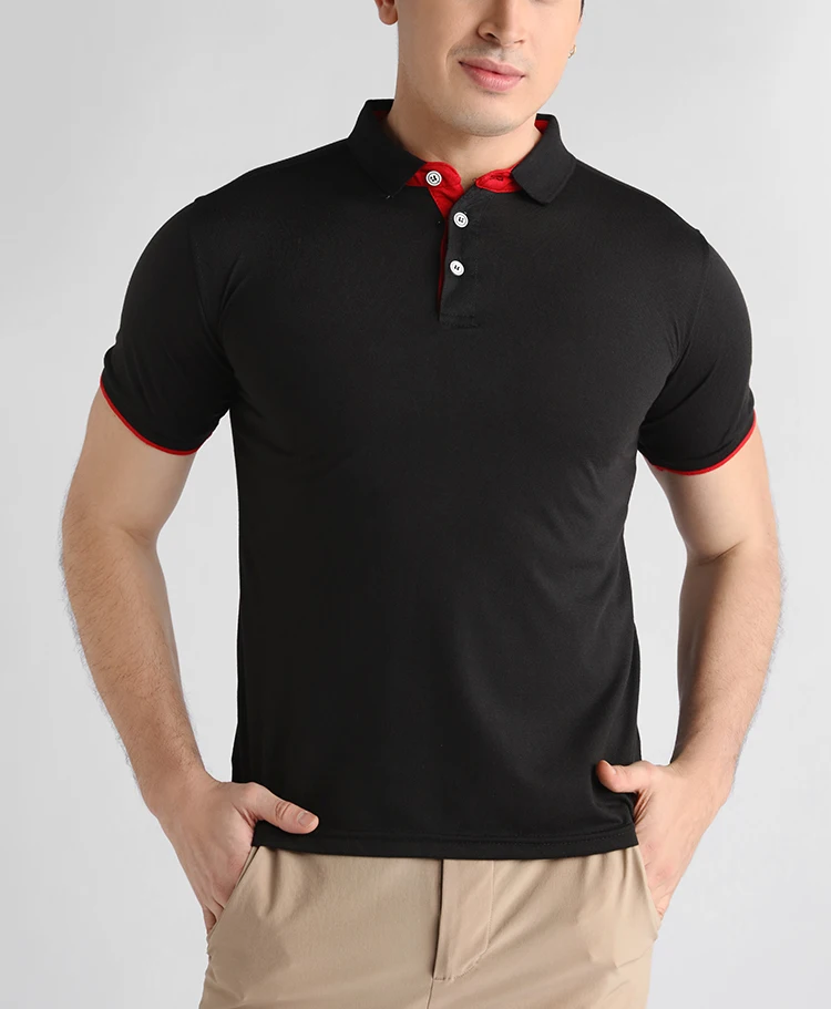 Custom Design Your Own Brand Polo Shirt Short Sleeve Men's Polyester ...