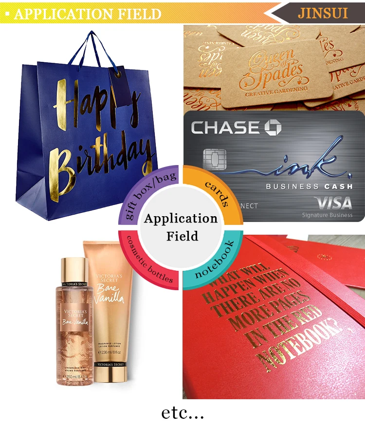 Jinsui A Grade Pet Printable Matte Gold Color Hot Stamping Foil For Pvc ...