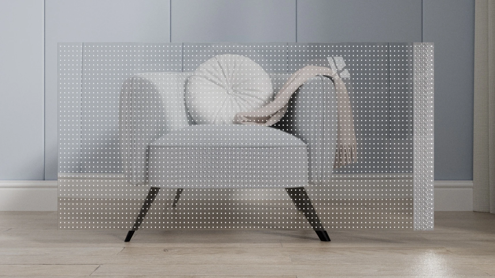 LED Flexible Transparent Screen - Perfect for Shopping Malls