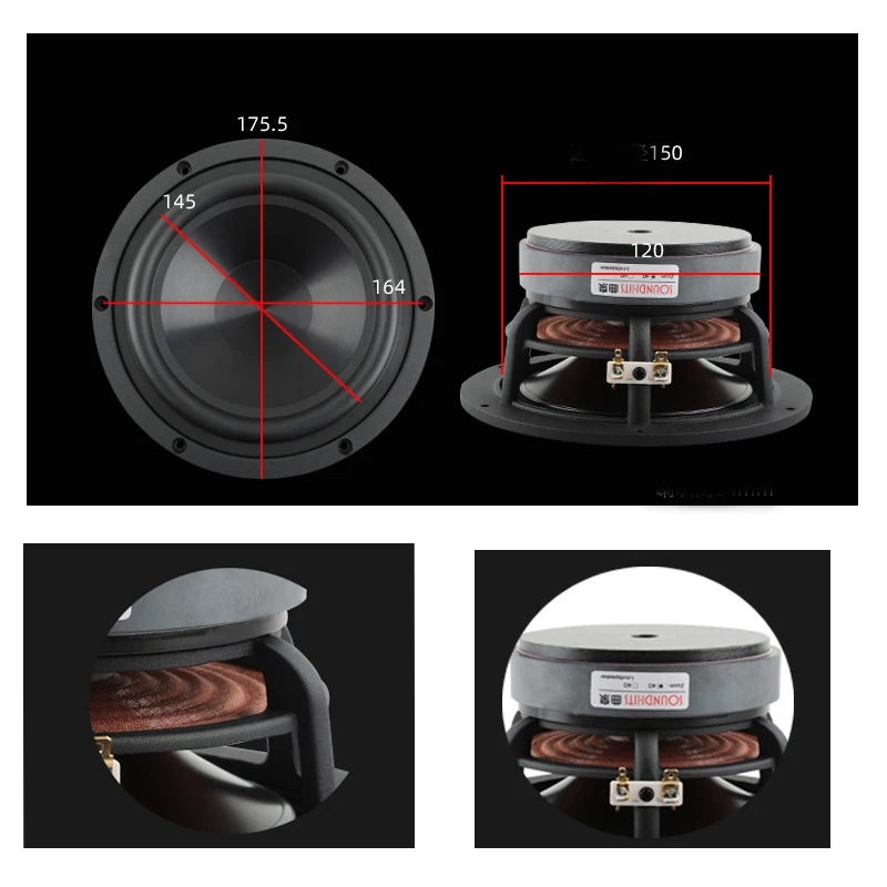 6.5-Inch Mid-Bass Woofer Speaker Unit - HIFI Aluminum Ceramic ...