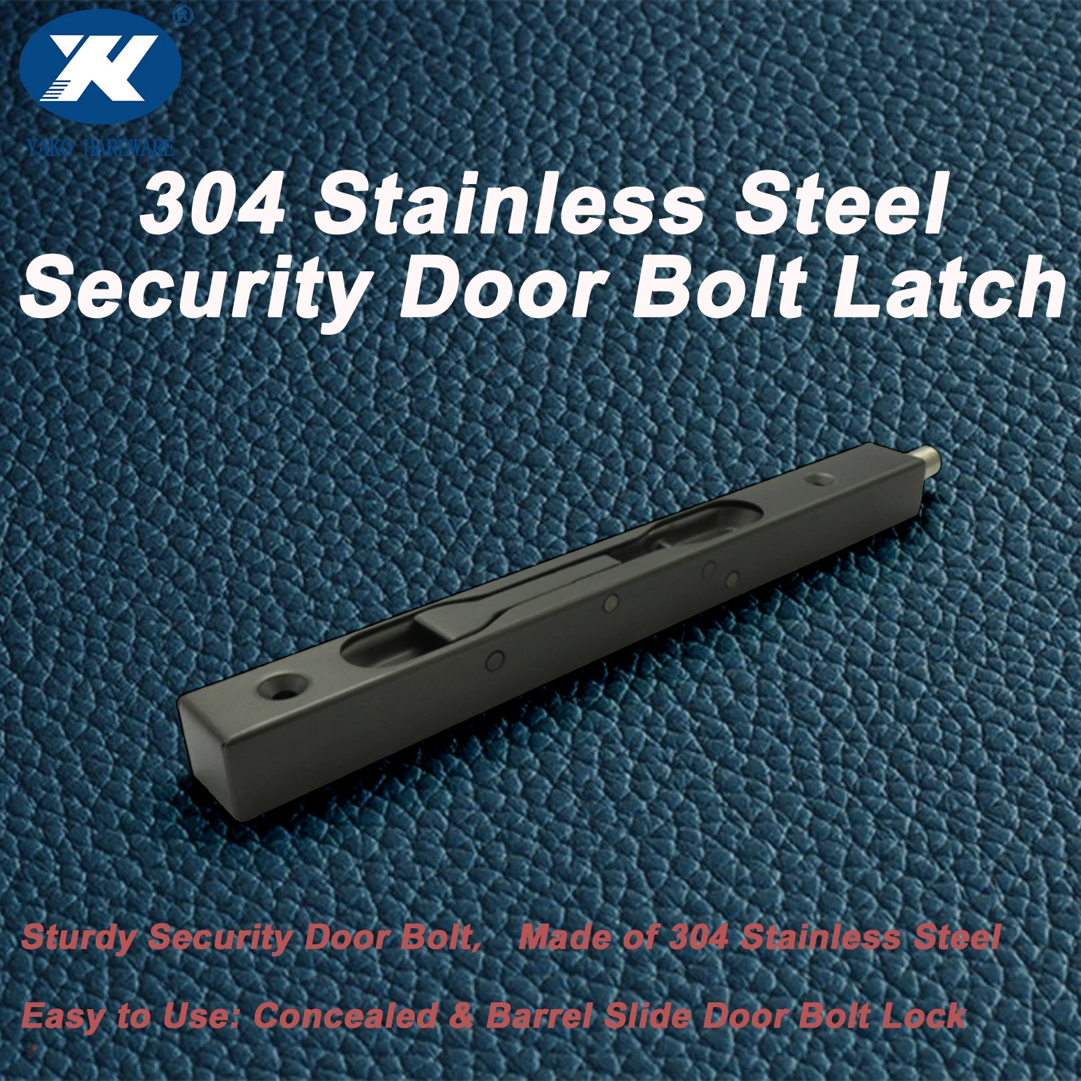 Stainless Steel Security Tower Barrel Concealed Flush Door Bolt Lock ...