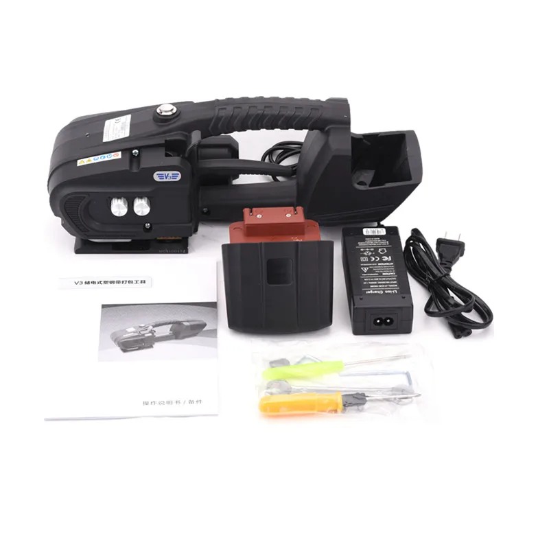 V3 3500N Electric Portable Strapping Banding Machine for 13/16mm PET/PP ...