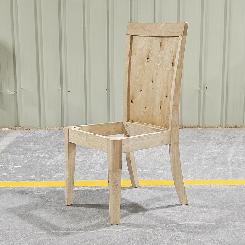 Unassembled Wooden Dining Chair Frame Furniture Frame for Building a ...