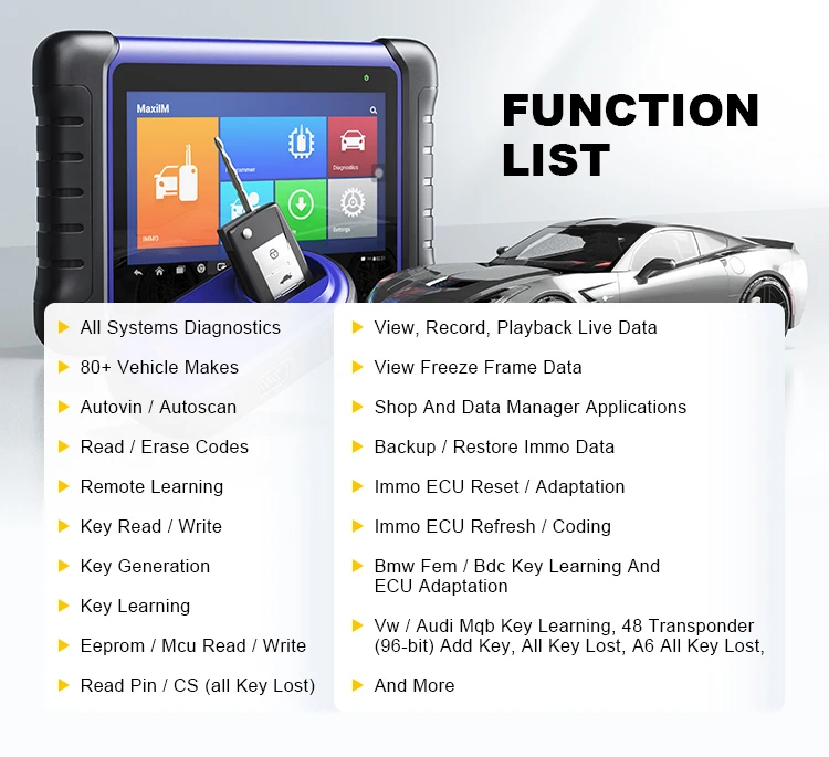 Autel Maxicom Im508 Obd2 Car Key Fob Programmer Tool Auto Programming ...