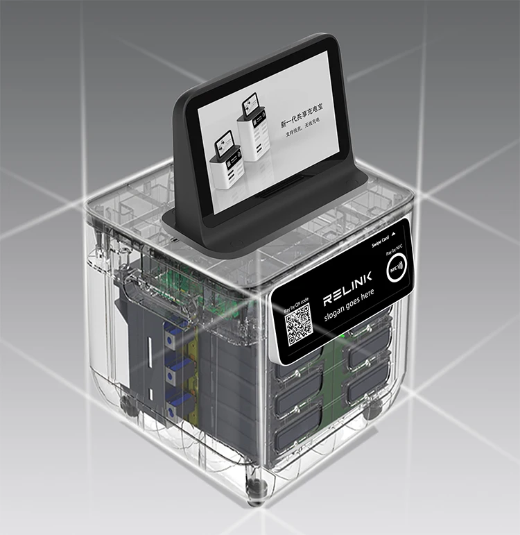 Relink 6slots Custom Shared Powerbank Battery Charger Rental Power Bank ...