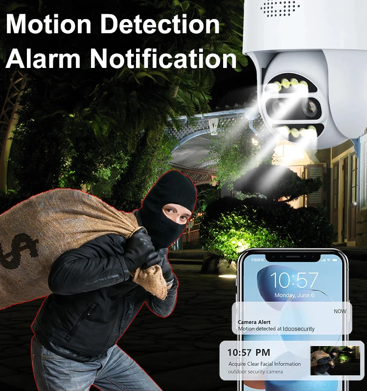 Camhipro 2K 4MP Home Security Camera with Human Detection
