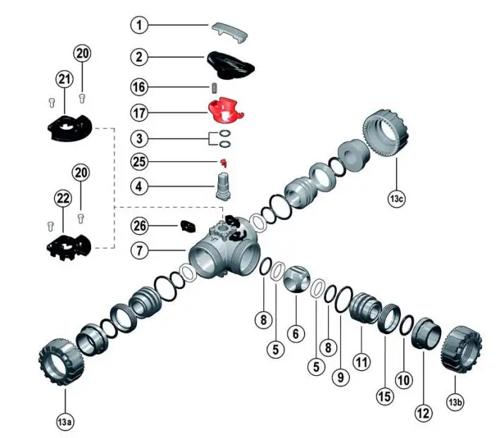 Wholesale Pvc Cpvc Upvc Pvdf Pp Pph Electric 3-way Ball Valve - Buy ...