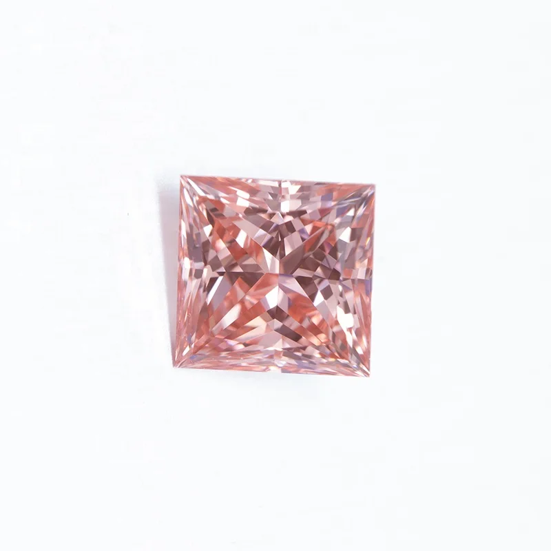 Princess cut Diamond Pink color Diamods CVD Lab Grown Diamonds| Alibaba.com