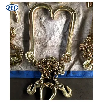 Galvanized G70 Lifting Tow Truck Chain Winch Cable Wrecker J Hooks ...