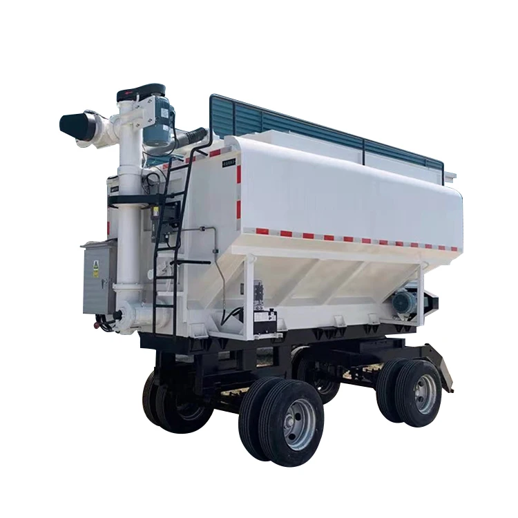 6 Ton Electrical Auger Conveyor Bulk Feed Tank Grain Trailer - Buy ...
